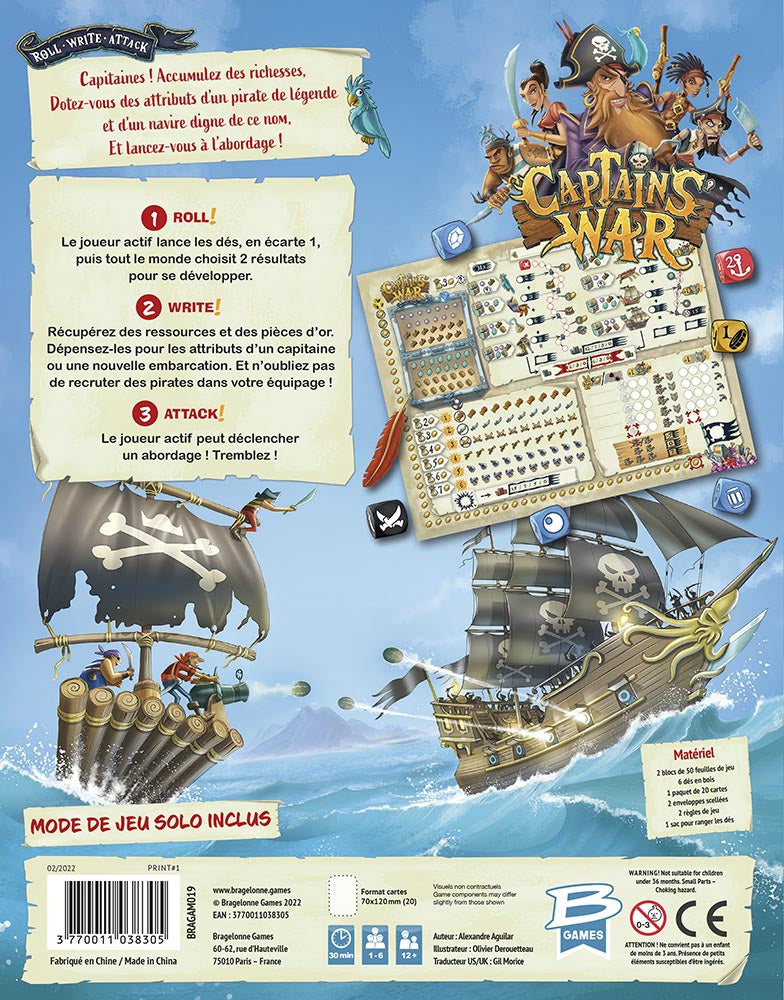 Acheter Captains' War - Bragelonne - Jeux de société – ludijeux
