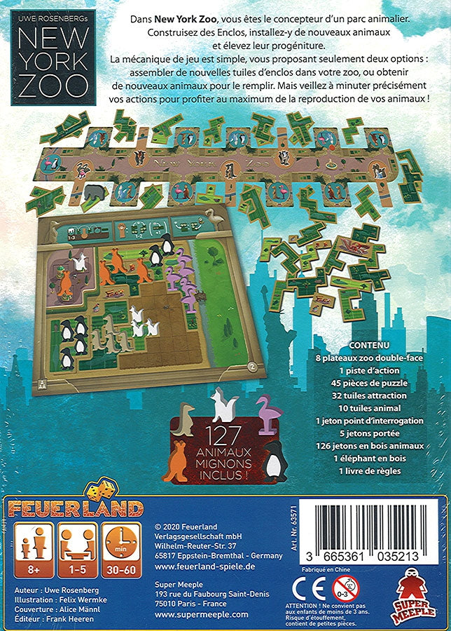 Acheter New York Zoo - Jeux de société – ludijeux